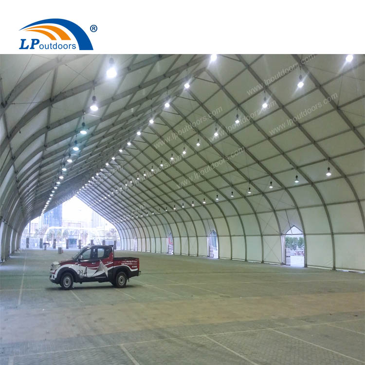 Curved tent temporary hangar building for storage industrial from China ...