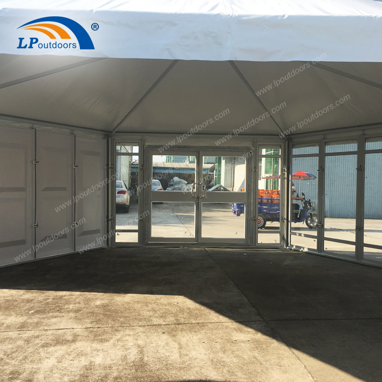 Dia 8m 100 Seater Tent High Peak Pagoda Tent With Glass Wall from China ...